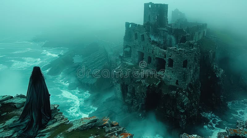 A decrepit castle stock illustration. Illustration of spooky - 335432972