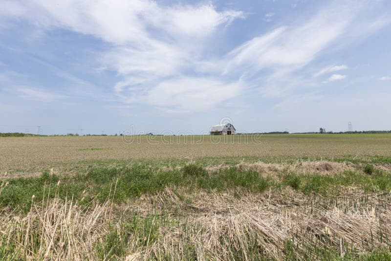 Decrepit Farm in a Farmers Field Stock Photo - Image of abandoned ...