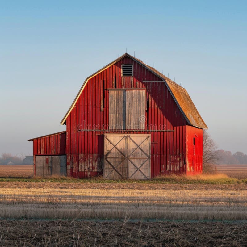 Decrepit Farm in a Farmers Field Stock Photo - Image of abandoned ...