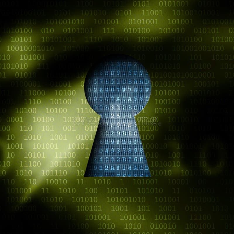 Binary Read Write on CD/DVD Stock Illustration - Illustration of number ...