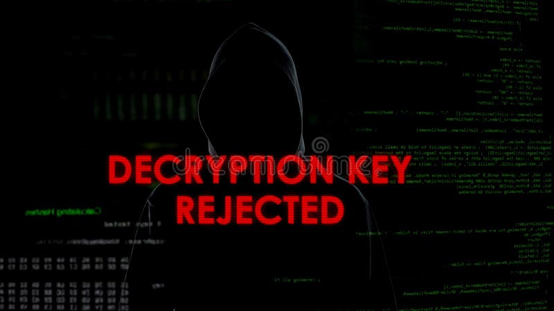 Access Denied Unsuccessful Hacking Attempt On Server Hacker On Background Stock Image Image