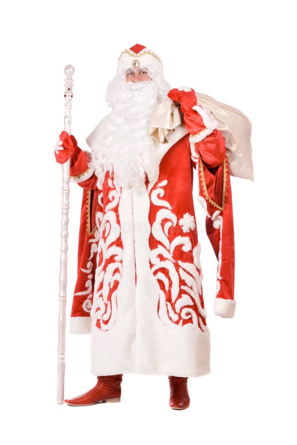 Ded Moroz (Father Frost) with a Bag Stock Image - Image of december ...