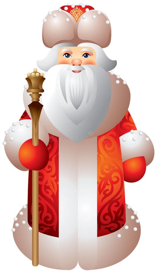 Ded Moroz Russian Matryoshka Style Stock Vector - Illustration of ...
