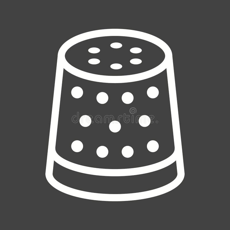 Dedal ilustración del vector. Ilustración de handmade - 99935192