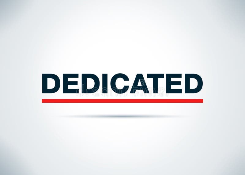 Dedicated Abstract Flat Background Design Illustration Stock ...