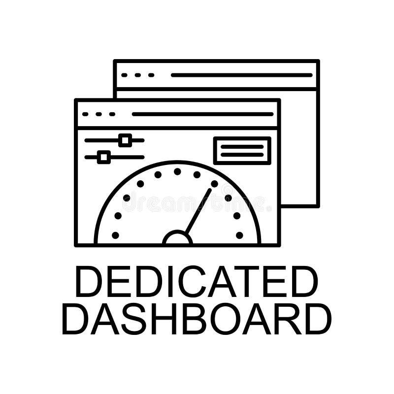 Dedicated Dashboard Icon. Element of Web Development Signs with Name ...