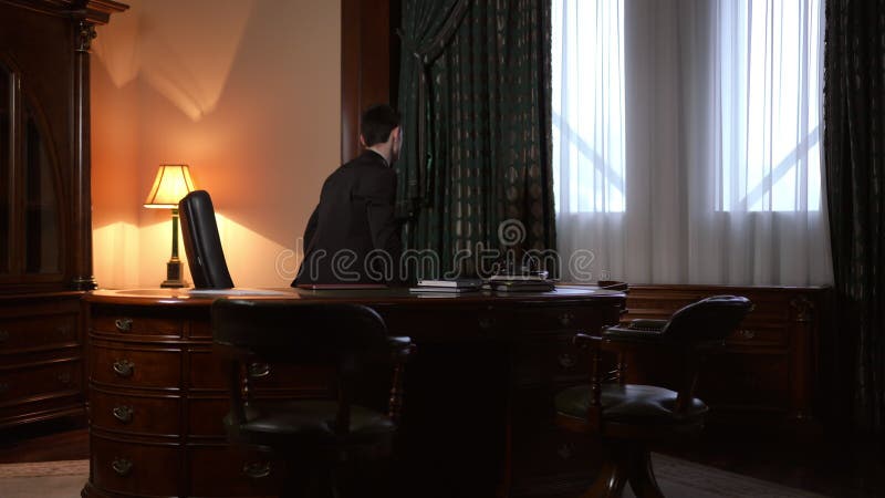 A Dedicated Professional Works Remotely in a Modern Office, Using ...