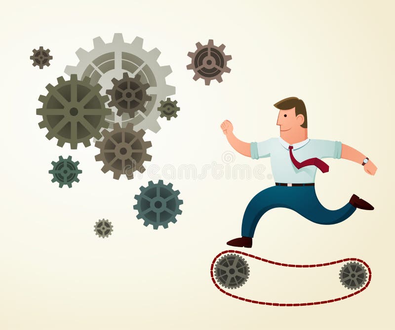 Dedicated and hardworker stock vector. Illustration of effort - 45112620