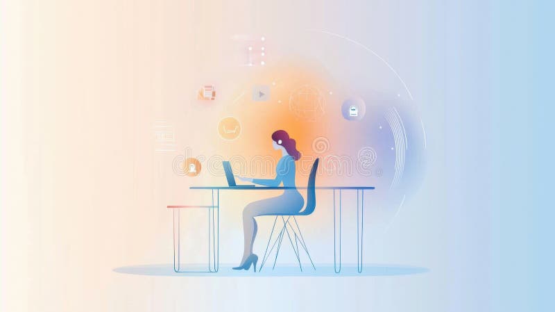 A Dedicated Professional Woman Enhancing Customer Experience through Optimized Technical Support ...