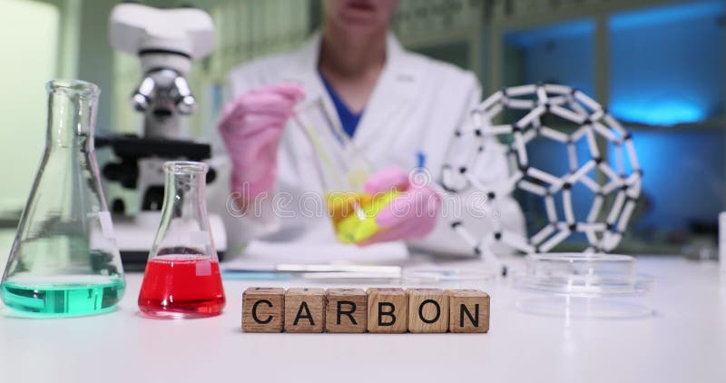 Laboratory Research on Various Carbon Compounds Featuring Colorful and ...