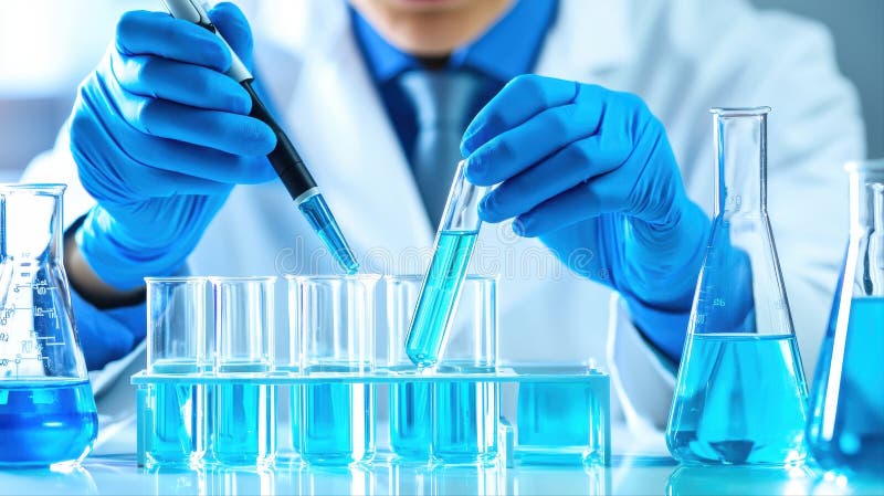 Dedicated Scientist Conducting Advanced Research in a High-Tech ...