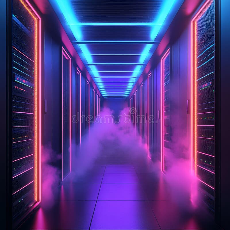 Dedicated Server Room. Modem with Fiber Optic Cables. Router in Server ... Dedicated Server Room. Modem with Fiber Optic Cables. Router in Server ...