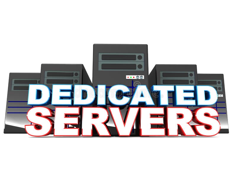 Dedicated Hosting stock illustration. Illustration of dedicated - 24397944