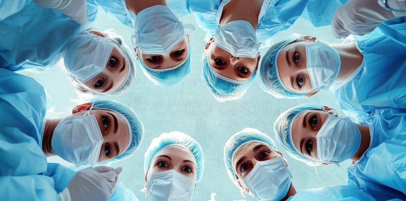 Surgeons Performing a Precise Medical Procedure in the Operating Room ...
