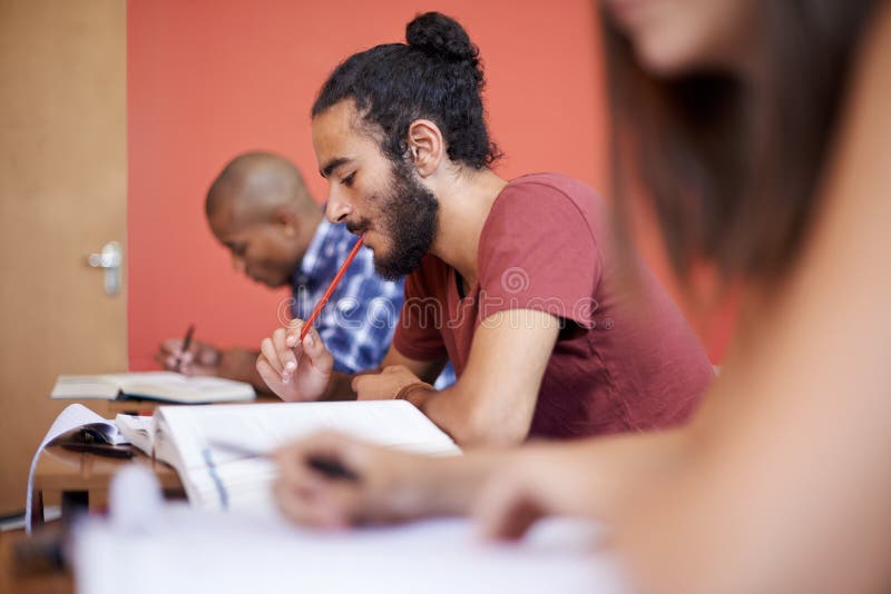 Dedicated To a Brighter Future - College Education. a Young Student in ...