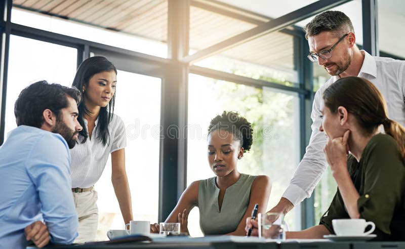 Dedicated To Completing the Task at Hand Together. a Group of ...