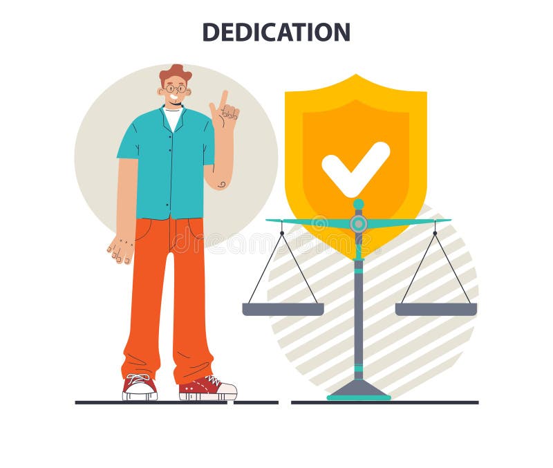 Dedication Concept. Character Corporate Loyalty and Personal Stock ...