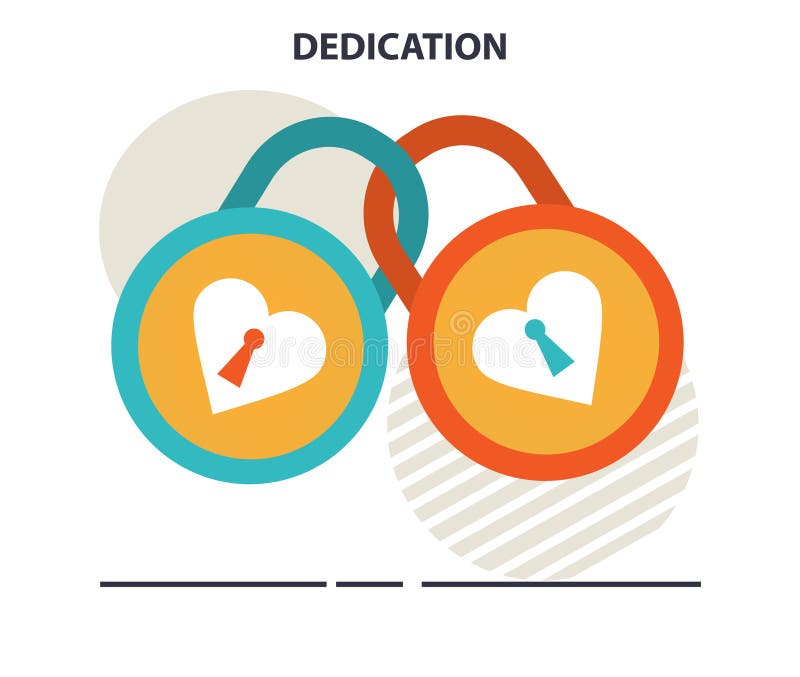 Dedication Concept. Corporate Loyalty and Personal Commitment Stock Vector - Illustration of ...
