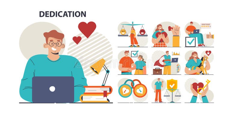 Dedicated Characters Stock Illustrations – 57 Dedicated Characters ...