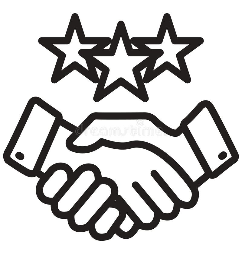 Dedication, Partnership Line Isolated Vector Icon Can Be Easily ...