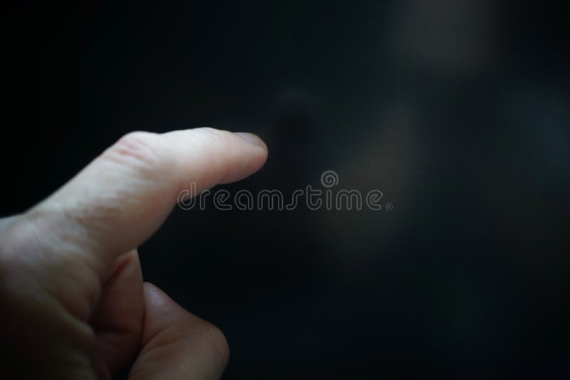 Dedo índice Apuntando a La Pantalla Digital Foto de archivo - Imagen de ...