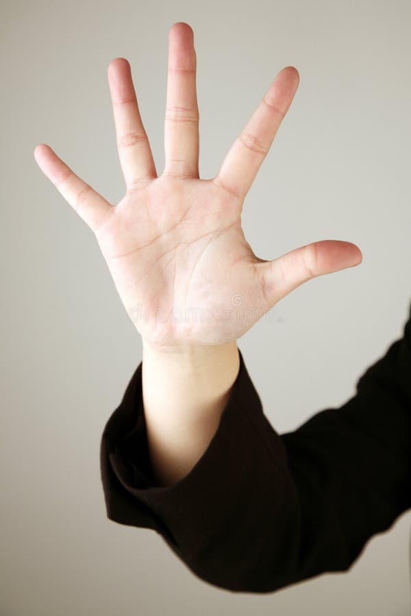 Dedos Que Mostram O Número 5 Imagem de Stock - Imagem de dedo, indique ...