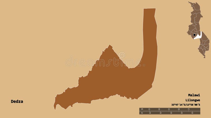 Dedza, District of Malawi, Zoomed. Pattern Stock Illustration ...