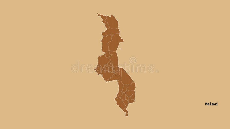 Dedza Location. Malawi. Administrative Map Stock Video - Video of ...