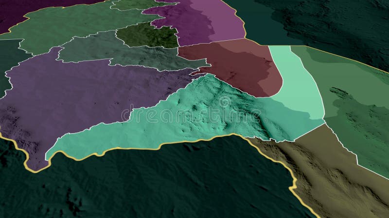 Dedza, Malawi - Highlighted. Administrative Stock Illustration ...