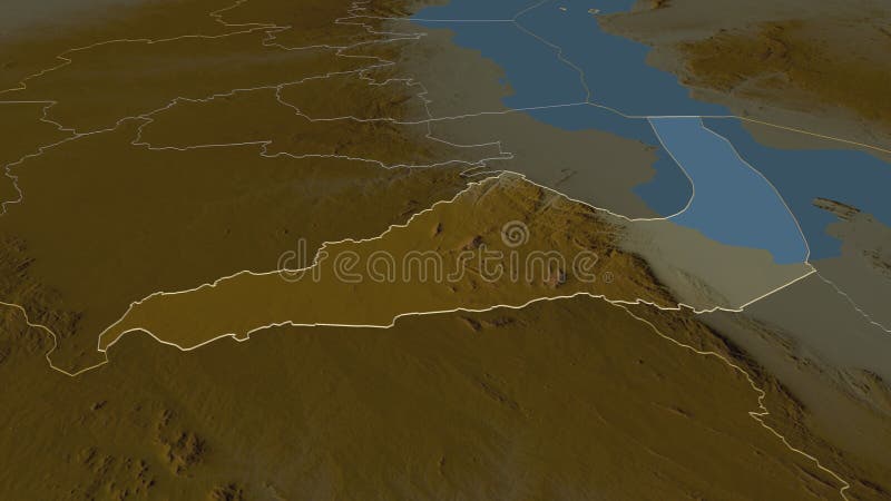 Dedza, Malawi - Outlined. Relief Stock Illustration - Illustration of ...