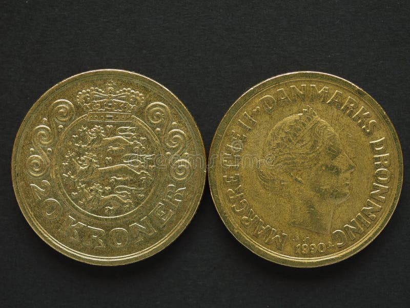 Deense Kroon (DKK) Nota's, Munt Van Denemarken (DK) Stock Foto - Image ...