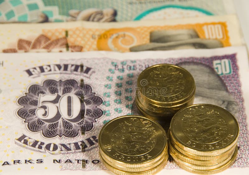 Deense valuta stock afbeelding. Image of geld, munt, deens - 13228969