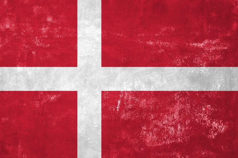 Deense Vlag Ook Dannebrog Kopenhagen Denemarken Stock Foto - Image of ...