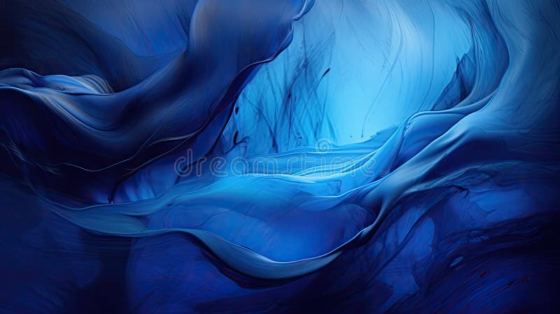 Deep Abstract Dark Blue Background Stock Illustration - Illustration of ...