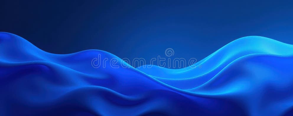 Deep Azure To Midnight Blue Flowing Gradient Backdrop Blue Smooth ...