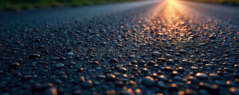 Deep Black Asphalt with Subtle Granular Detail , Pattern, Pavement ...