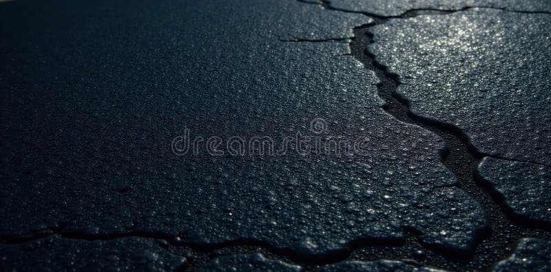 Deep Black Asphalt, Uneven Surface, Subtle Shadows , Black, Subtle ...