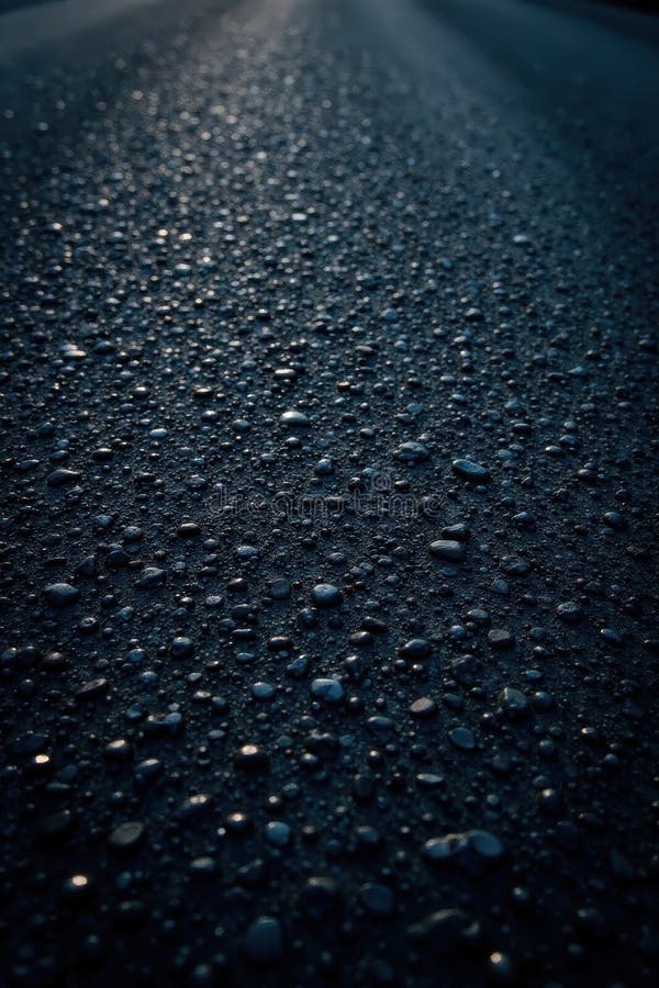 Deep Black Asphalt Uneven Surface Subtle Shadows Pitch Bitumen Dark ...