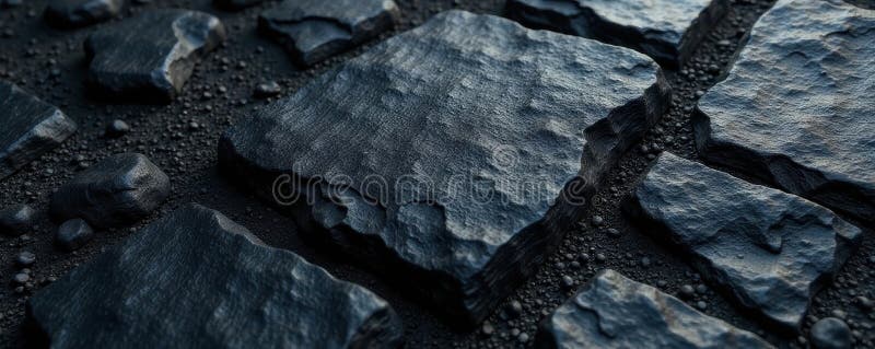 Deep Black Coarse-grained Stone; Uneven Surface Abstract Texture ...