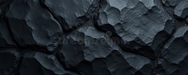 Deep Black, Coarse-grained Stone Uneven Surface , Construction Material ...