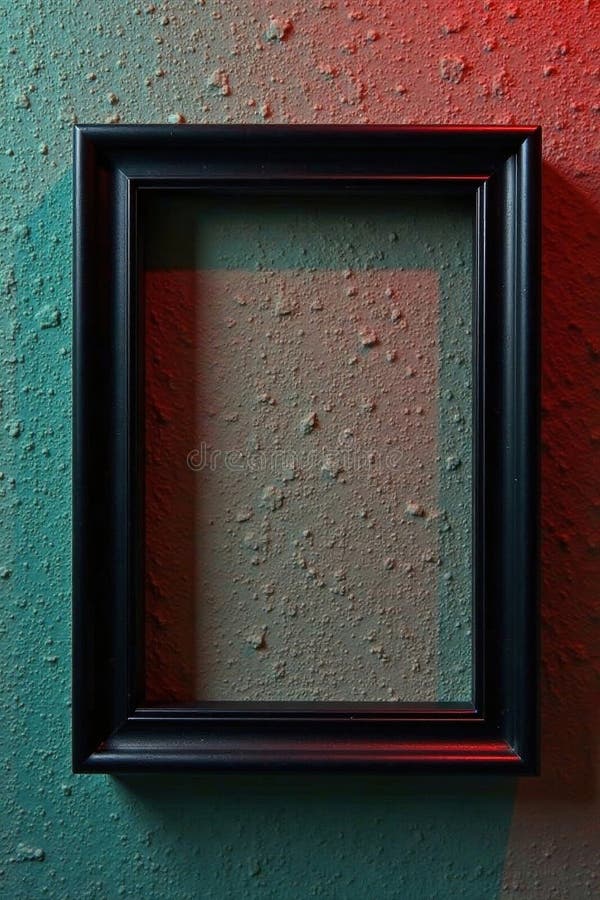 Deep Black Frame, Subtle Shadow, on Matching Background , Void ...