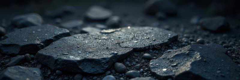 Deep Black, Gritty Stone; Heavy, Shadowed Grains , Dark Grey Texture ...