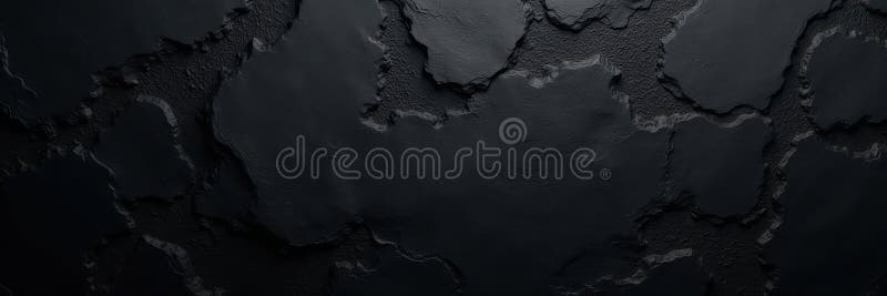 Deep Black Heavily Textured Wall with Rough Uneven Surface Background ...