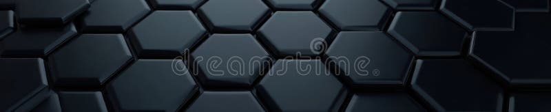 Deep Black Hexagons, Sharp Angles, Glossy Finish, Design, Vector ...