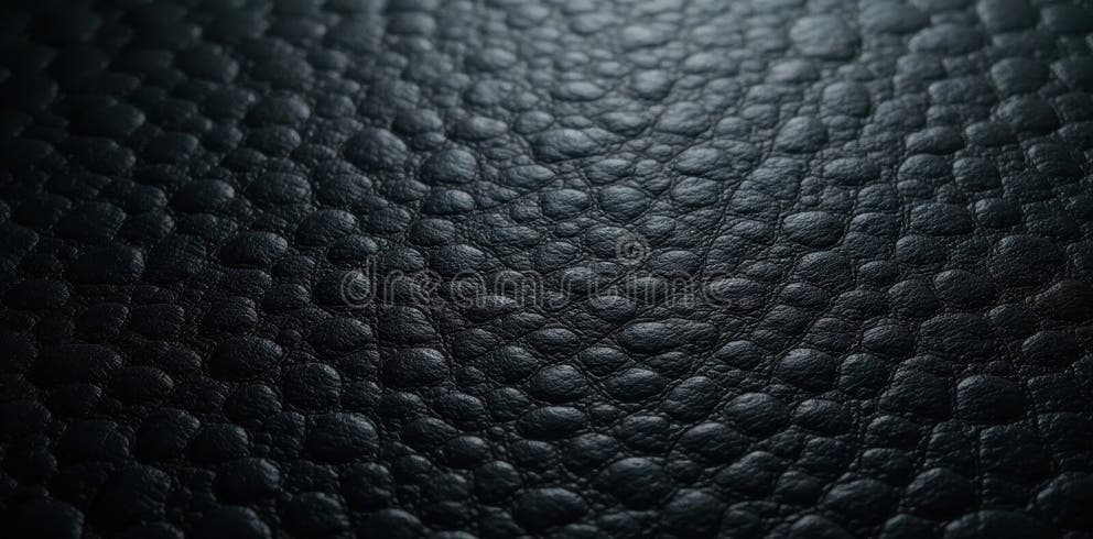 Deep Black Pebbled Leather Fine Grain Visible Leather Background Macro ...