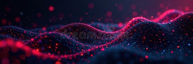 Deep Black Pixels Forming a High Tech, Abstract Pattern , Fiction ...