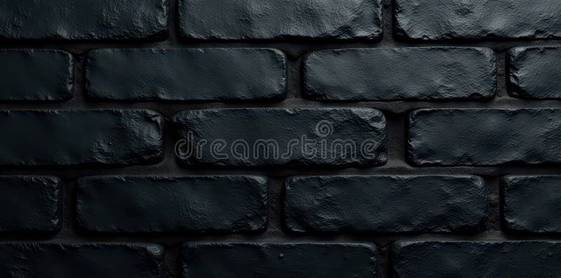 Deep Black, Seamless Brick Texture High Resolution, Matte Finish ...