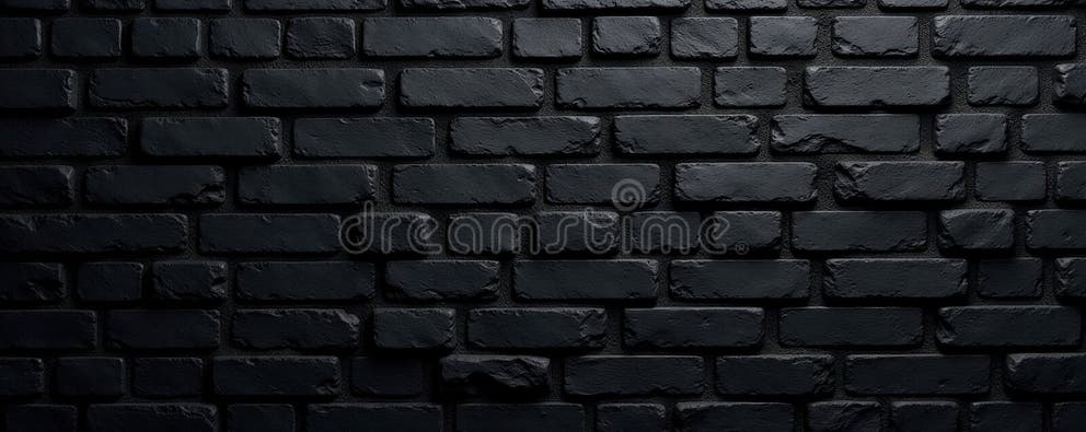 Deep Black, Seamless Brick Texture High Resolution, Matte Finish ...