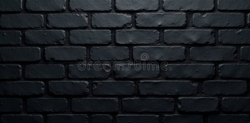 Deep Black, Seamless Brick Texture High Resolution, Matte Finish , Seamless, Tile Stock ...