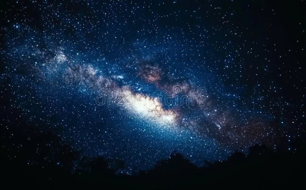 The Deep Black Space of Space is Illustrated in 3D Using Elements Provided by Nasa. Stock Image ...